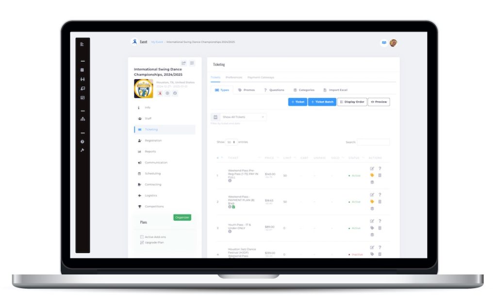 #1 Dance Business Software Platform for Events & Studios
